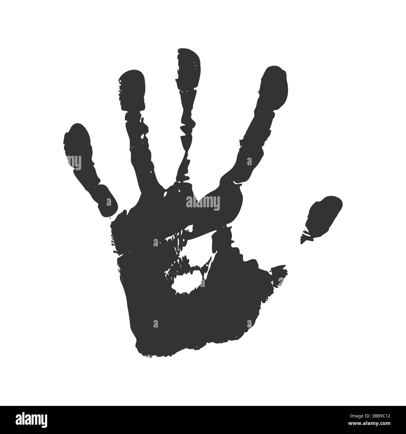 Human child hand print icon symbol. People fingerprint logo sign shape ...