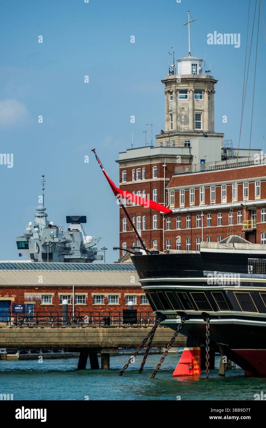 HMS Warrior a giant iron clad warship, powered by both sail and steam ...