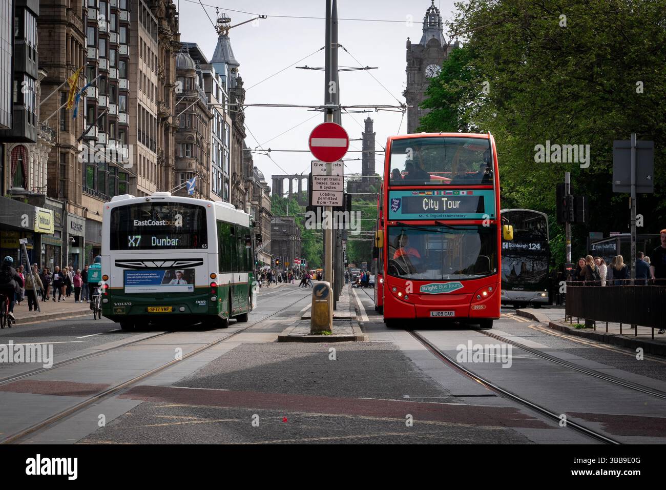 City streets alive with buses: a blend of local transport and ...