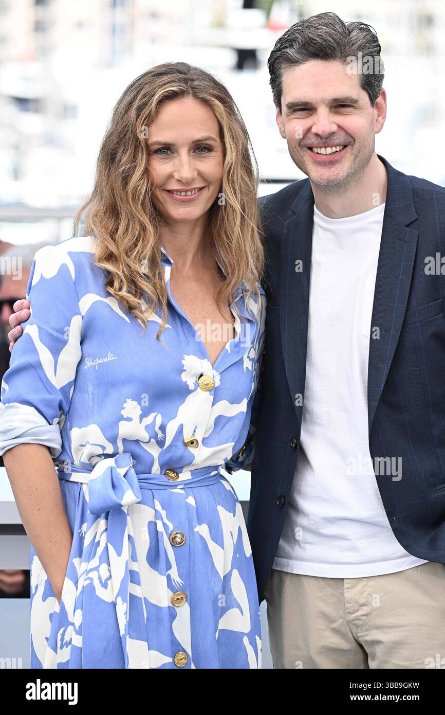 Director Yann Gozlan and actress Cécile de France attend the Dalloway ...