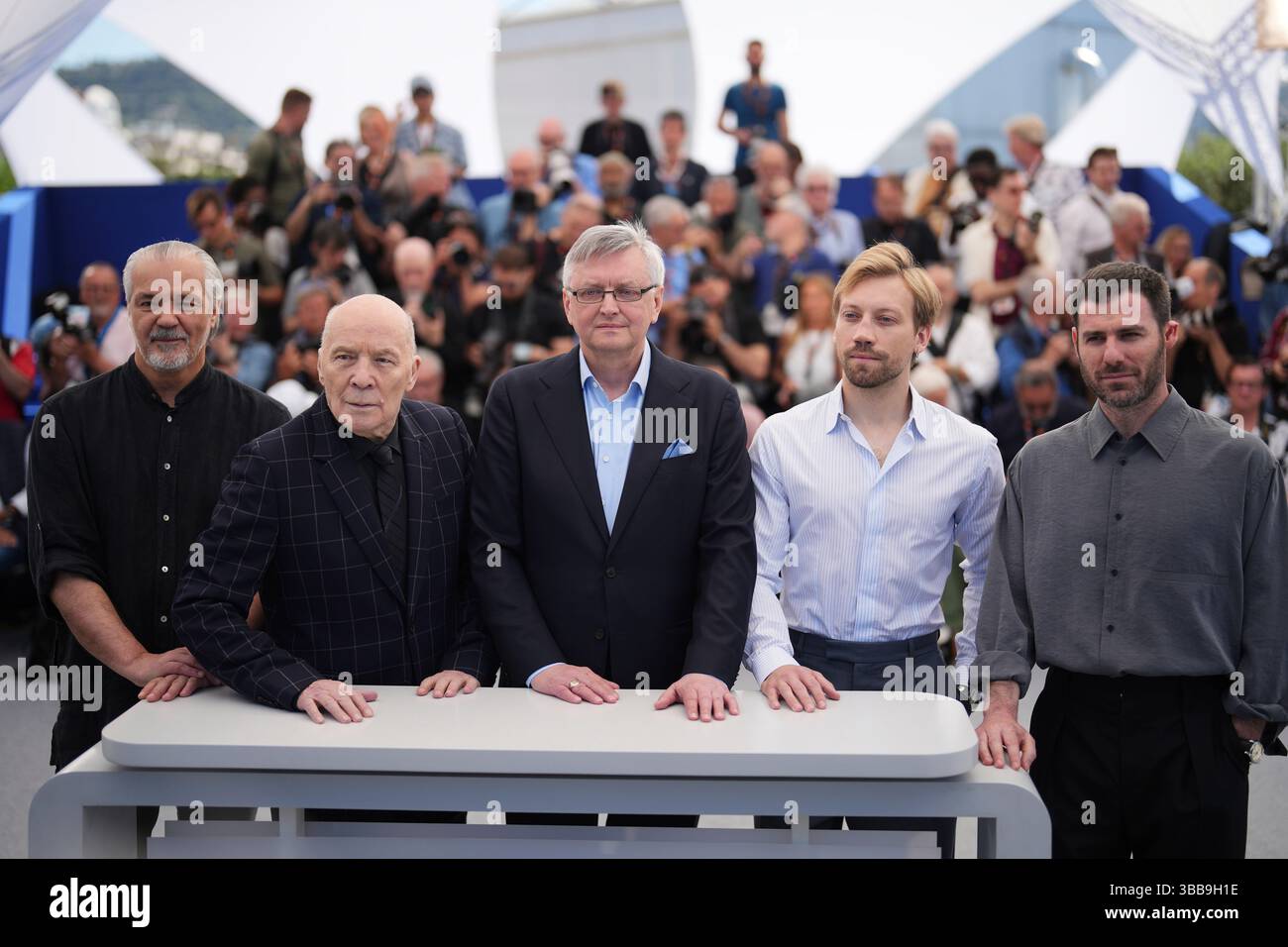 Vytautas Kaniusonis, from left, Aleksandr Filippenko, director Sergey Loznitsa, Aleksandr ...