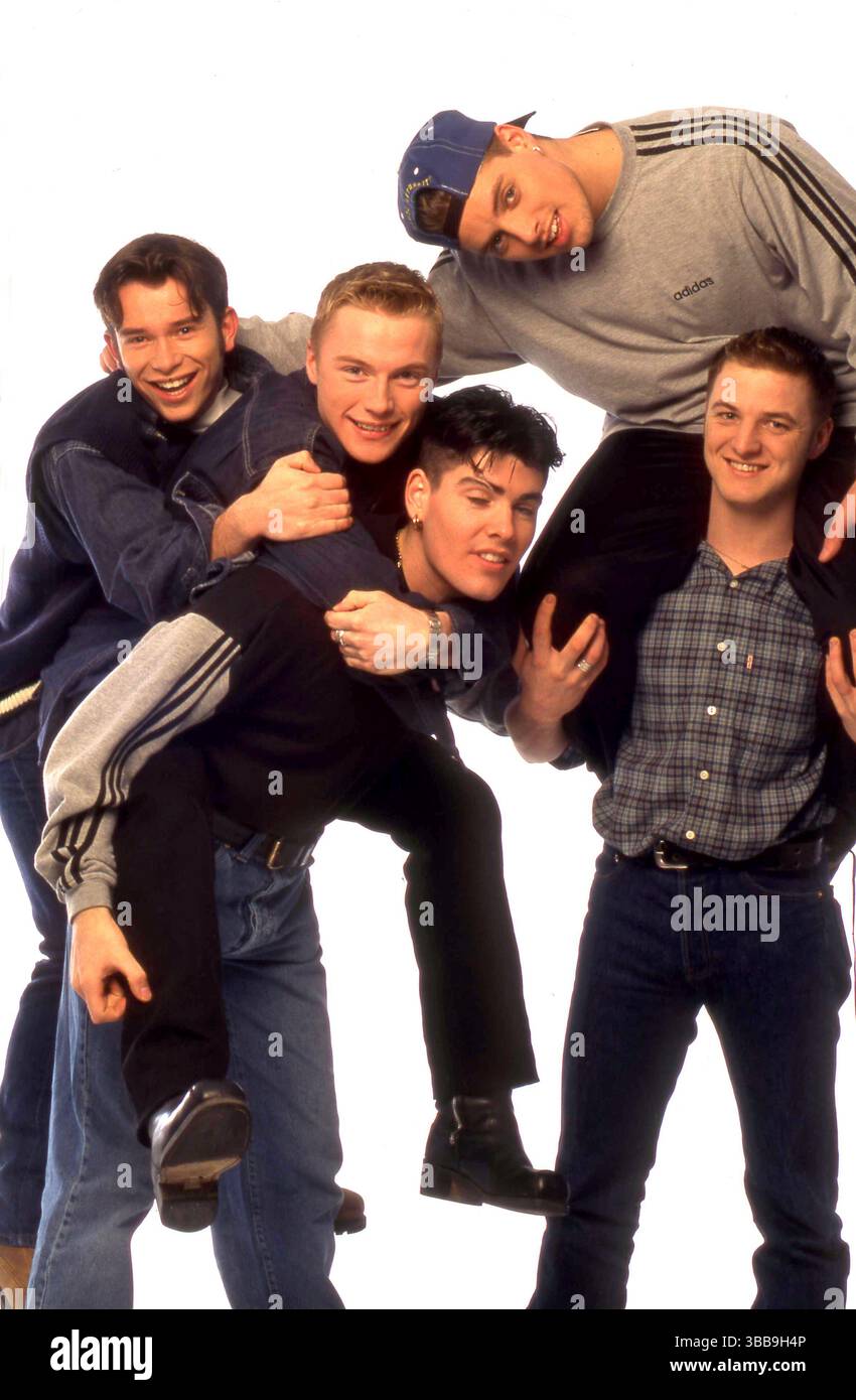 Stephen Gately, Ronan Keating, Shane Lynch, Mikey Graham and Keith ...