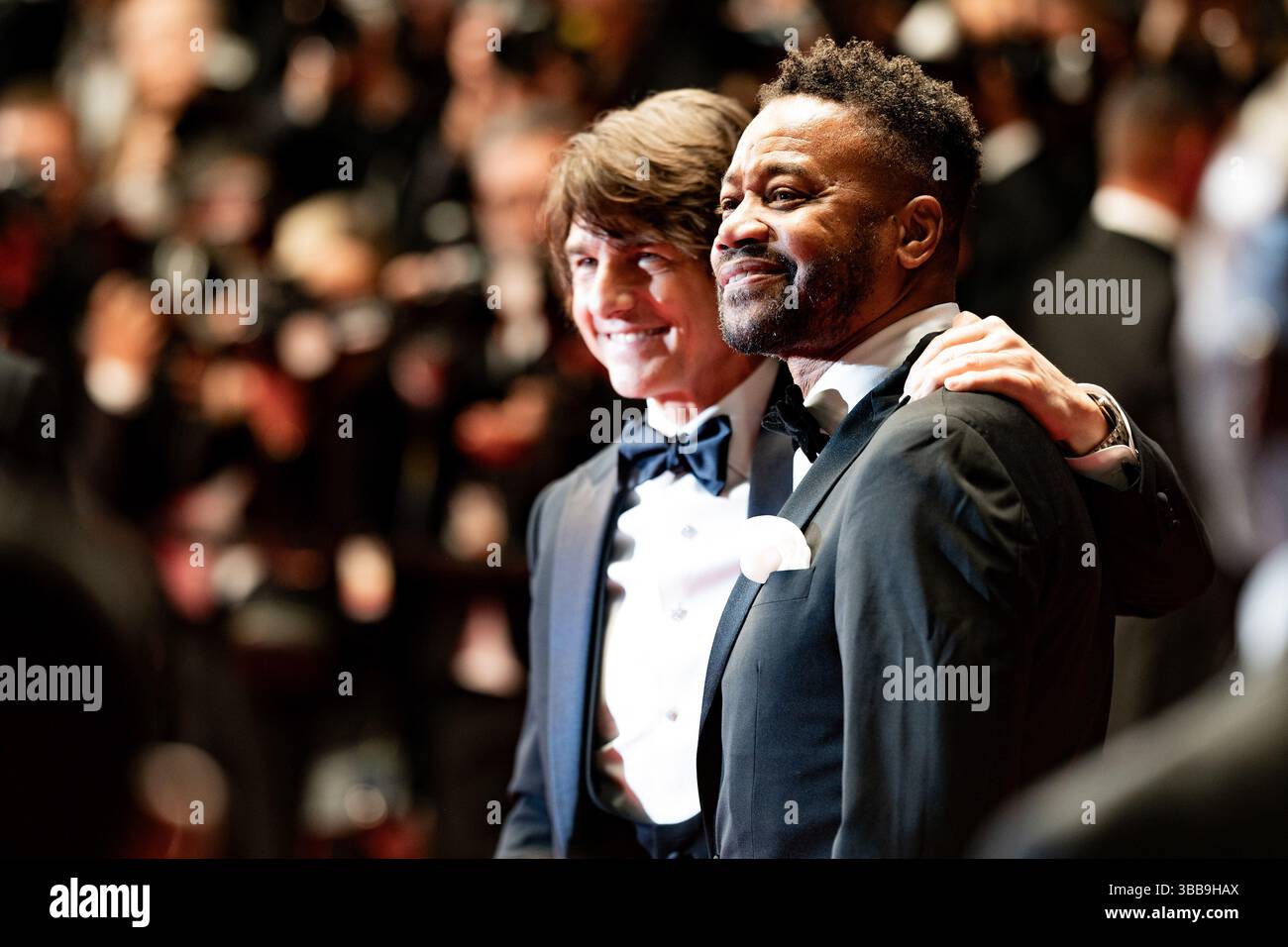 CANNES, FRANCE - MAY 14: (L-R) Eddie Hamilton, Hayley Atwell, Greg ...