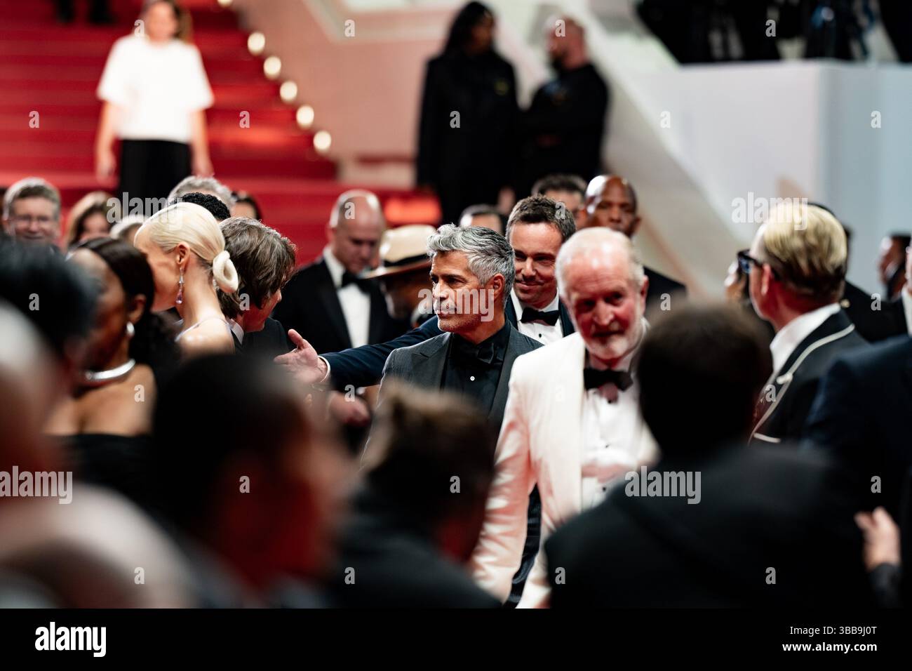 CANNES, FRANCE - MAY 14: (L-R) Eddie Hamilton, Hayley Atwell, Greg ...