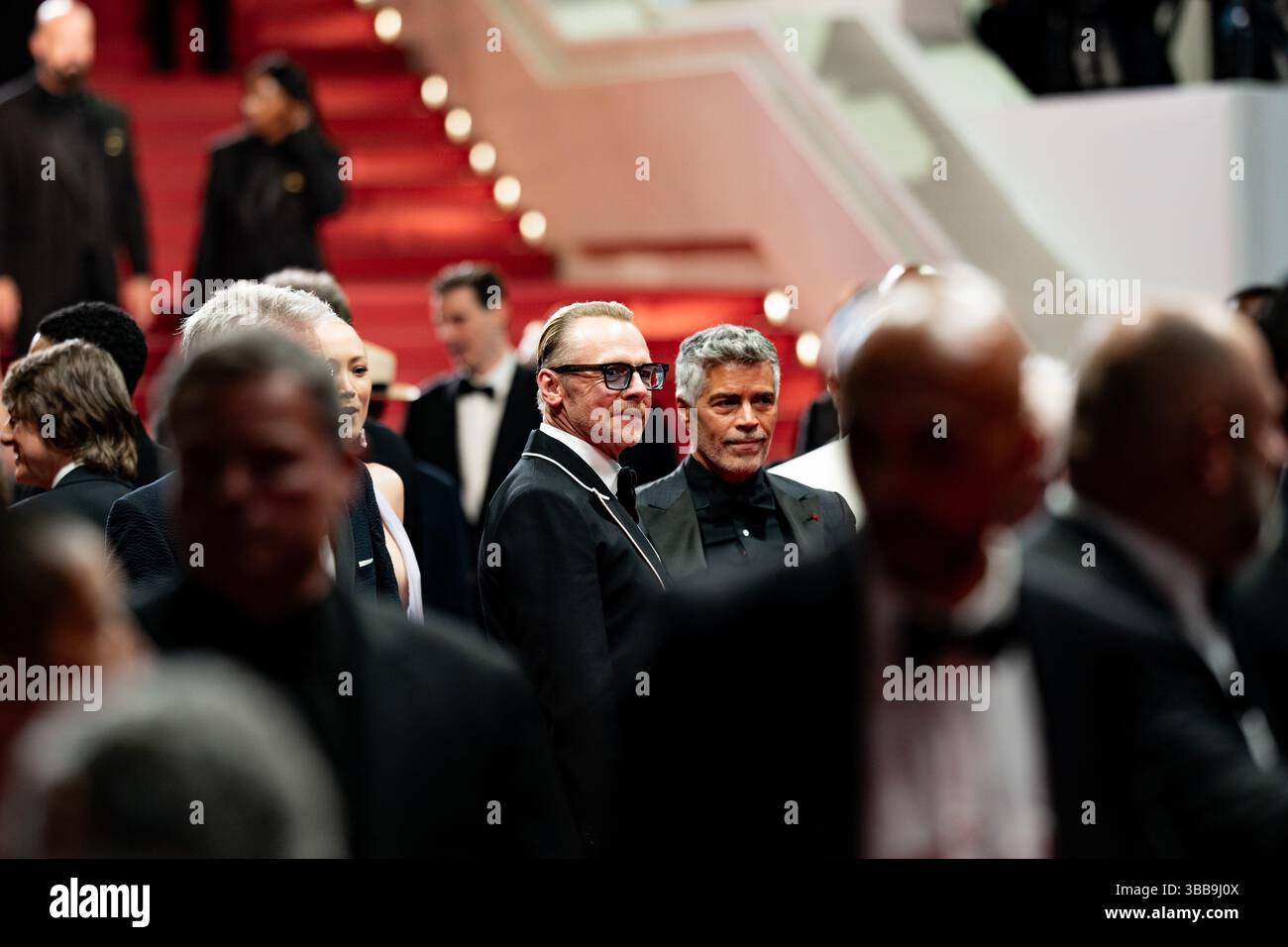 CANNES, FRANCE - MAY 14: (L-R) Eddie Hamilton, Hayley Atwell, Greg ...