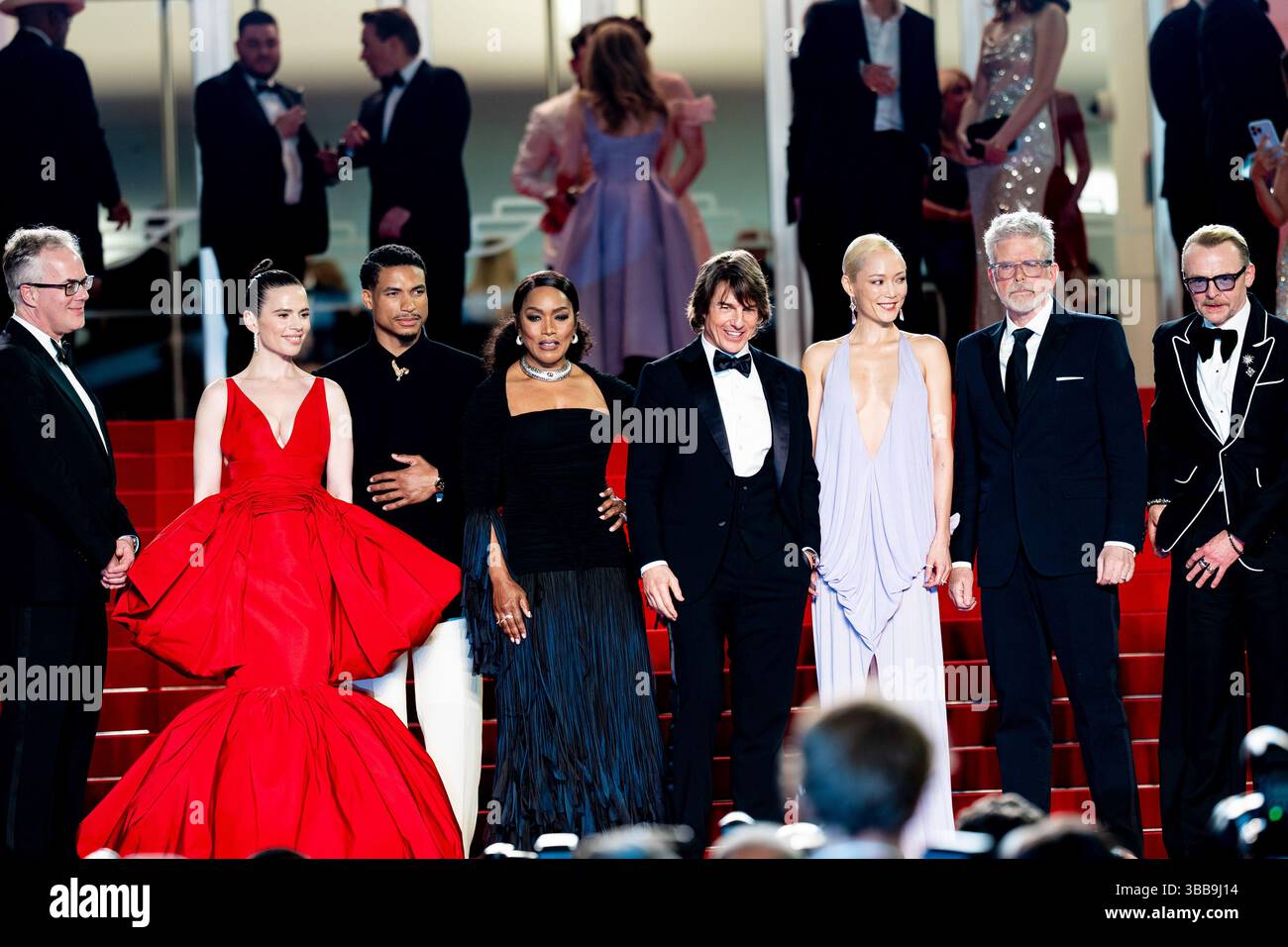 CANNES, FRANCE - MAY 14: (L-R) Eddie Hamilton, Hayley Atwell, Greg ...