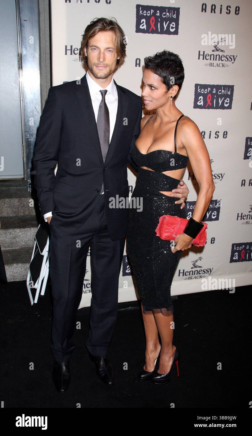 Gabriel Aubry and Halle Berry at the 6th annual Keep A Child Alive ...