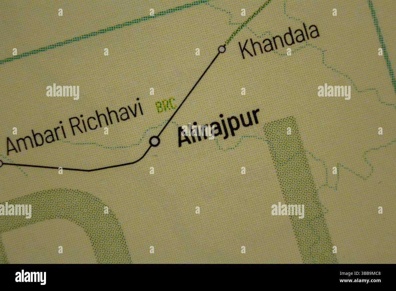 Alirajpur - India Railways junction schematic transport map train ...