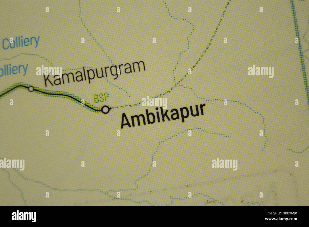 Ambikapur - India Railways junction schematic transport map train ...