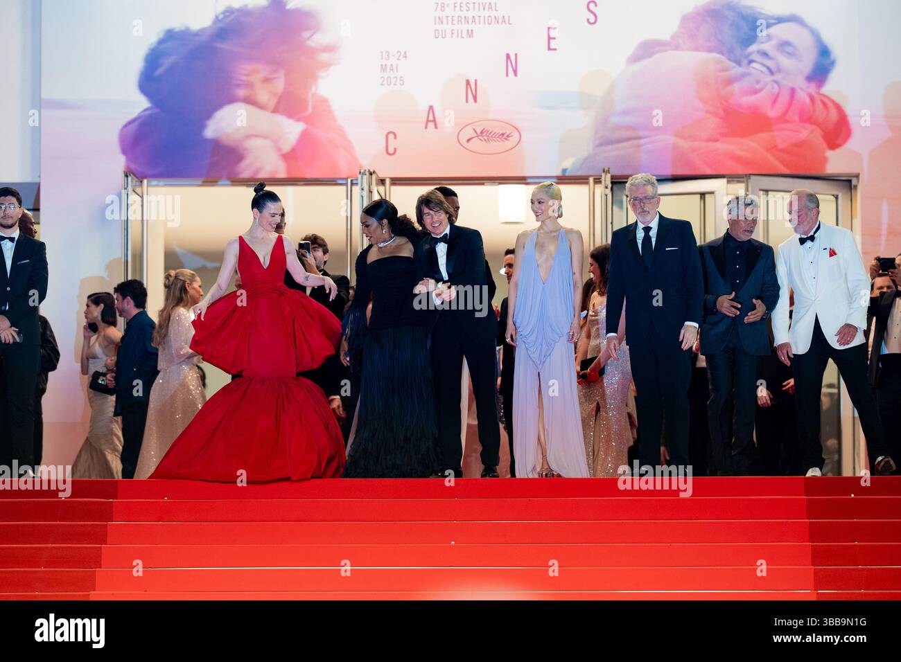 CANNES, FRANCE - MAY 14: (L-R) Eddie Hamilton, Hayley Atwell, Greg ...
