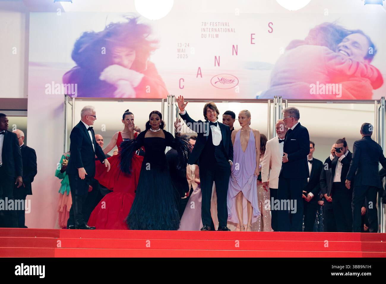 CANNES, FRANCE - MAY 14: (L-R) Eddie Hamilton, Hayley Atwell, Greg ...