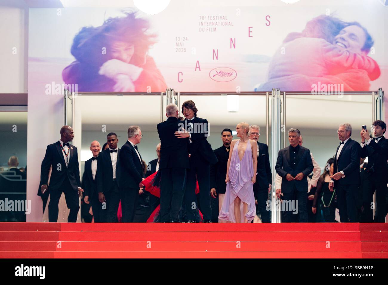 CANNES, FRANCE - MAY 14: (L-R) Eddie Hamilton, Hayley Atwell, Greg ...
