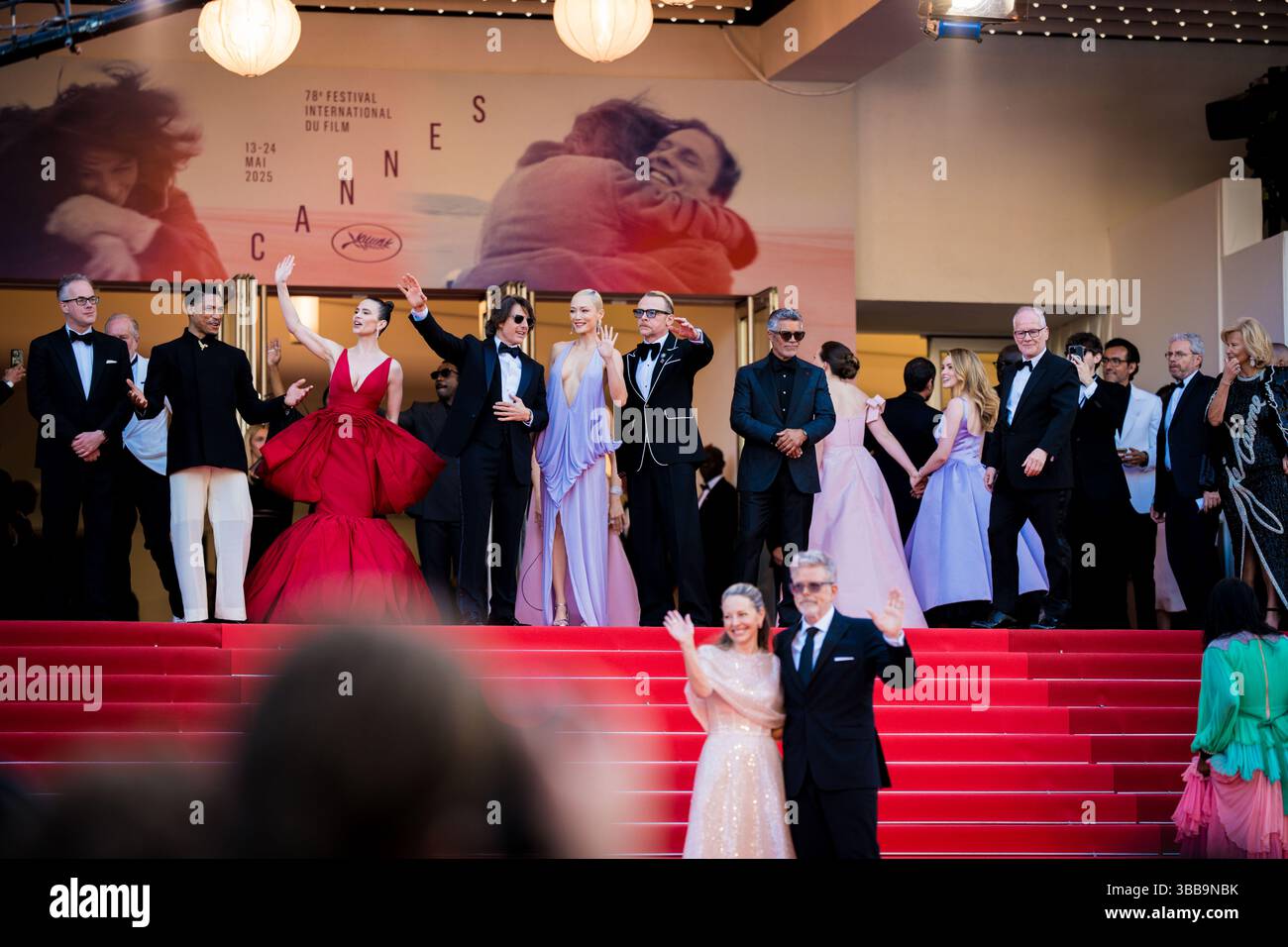 CANNES, FRANCE - MAY 14: (L-R) Eddie Hamilton, Hayley Atwell, Greg ...