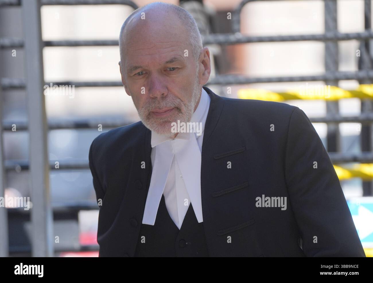 Eoin McCullough SC, for the BBC, arrives at the High Court in Dublin ...