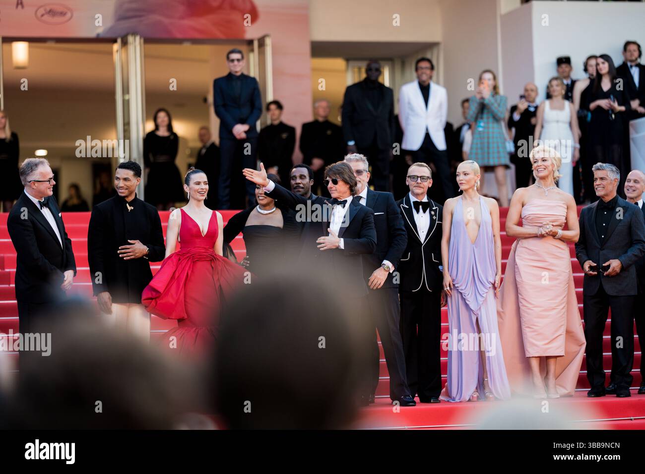 CANNES, FRANCE - MAY 14: (L-R) Eddie Hamilton, Hayley Atwell, Greg ...