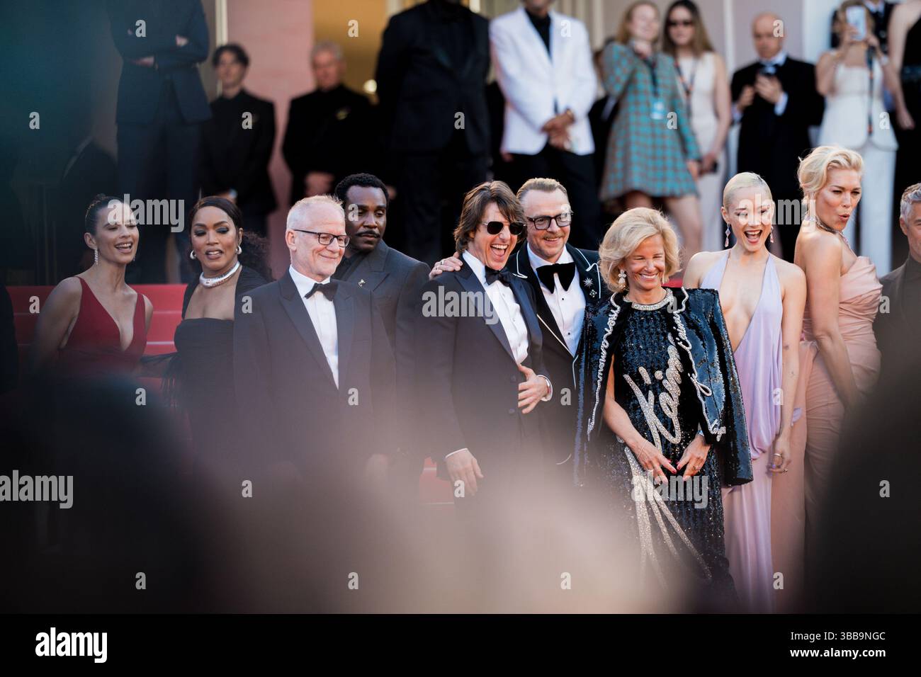 CANNES, FRANCE - MAY 14: (L-R) Eddie Hamilton, Hayley Atwell, Greg ...