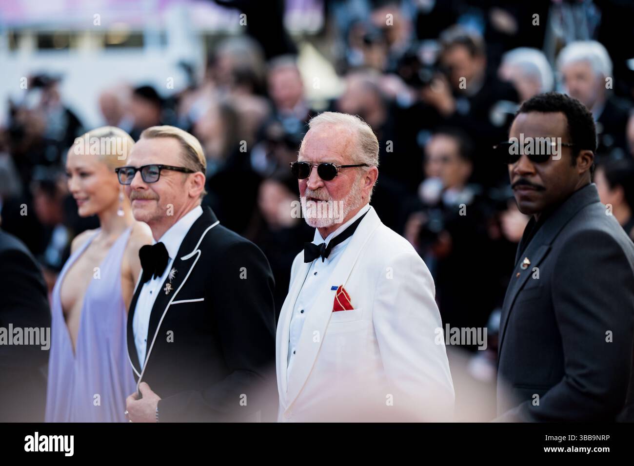 CANNES, FRANCE - MAY 14: (L-R) Eddie Hamilton, Hayley Atwell, Greg ...