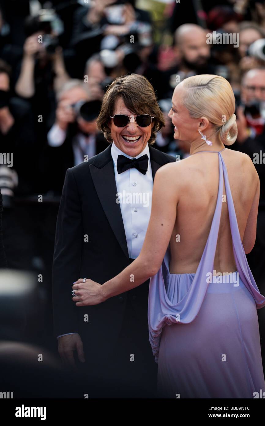 CANNES, FRANCE - MAY 14: (L-R) Eddie Hamilton, Hayley Atwell, Greg ...