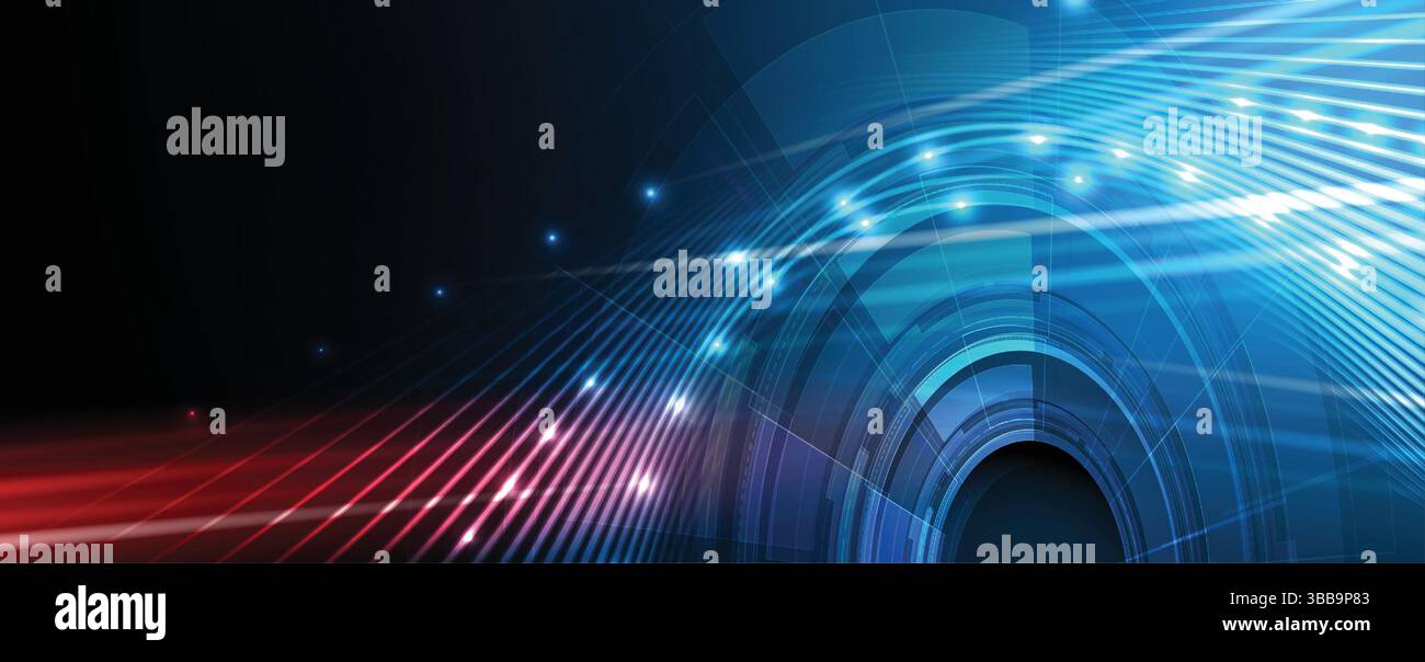 Technology data an network connection visual business background Stock ...