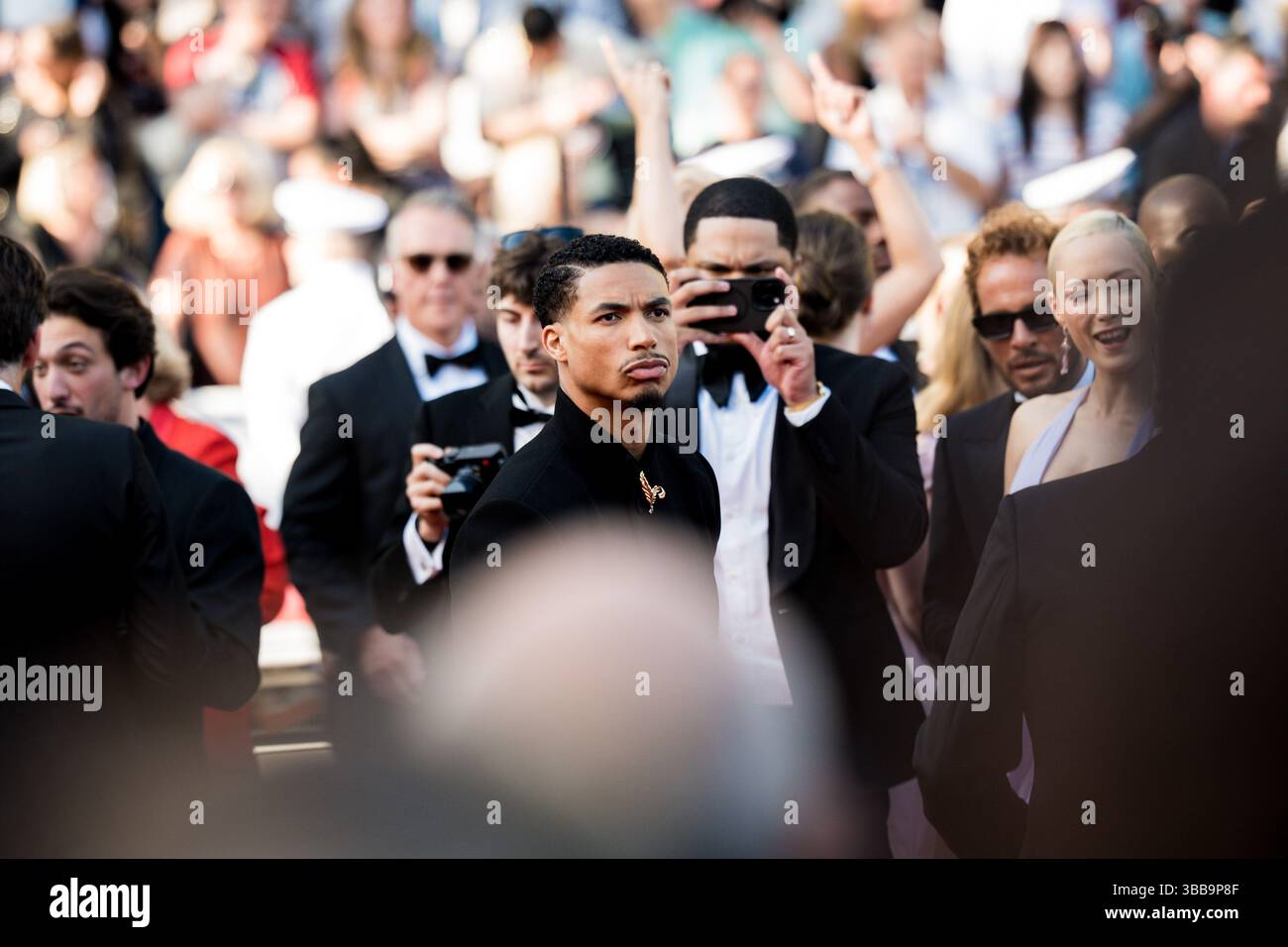 CANNES, FRANCE - MAY 14: (L-R) Eddie Hamilton, Hayley Atwell, Greg ...