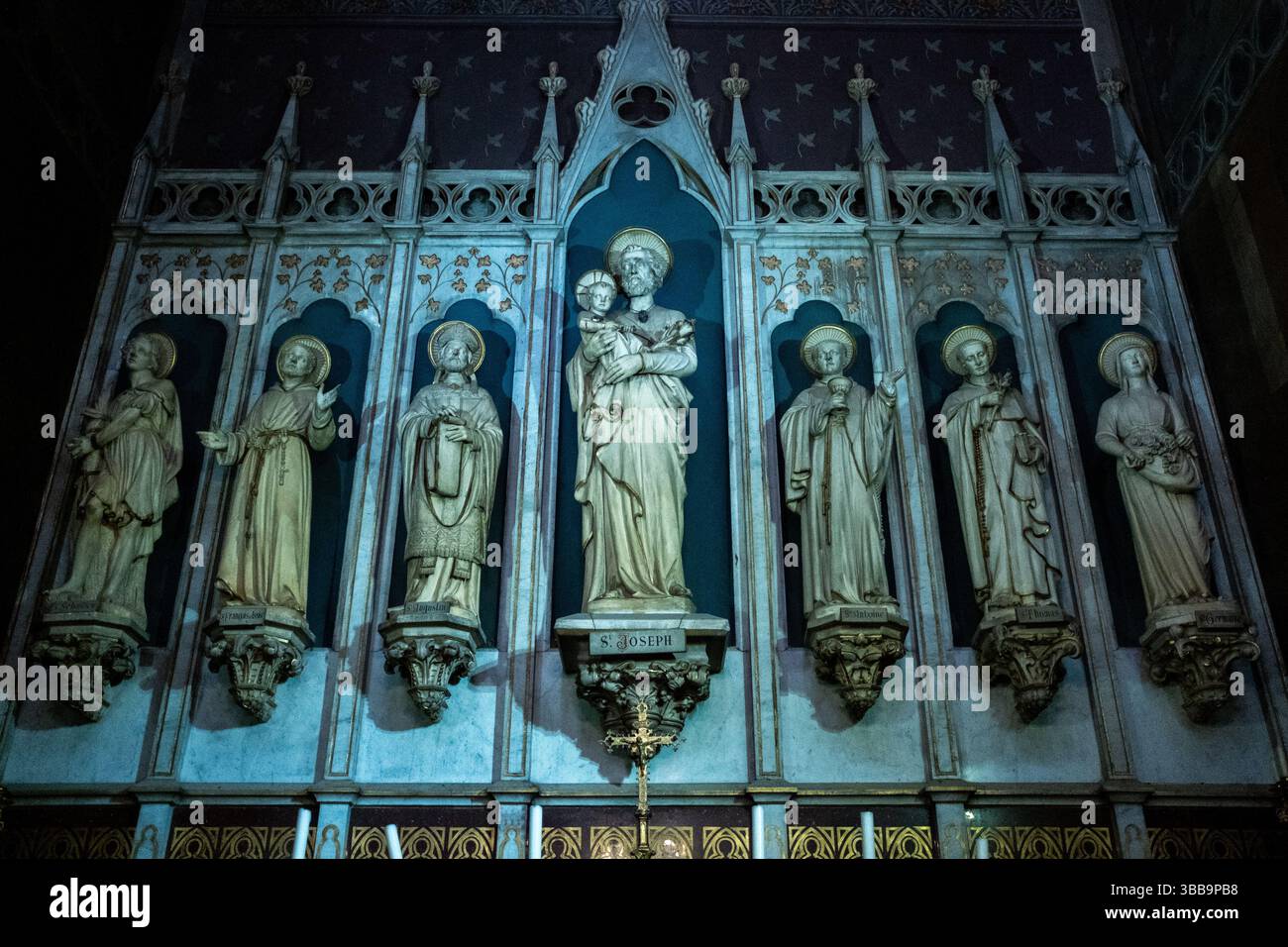 Interior of the Basilica Cathedral christian catholic Saint-Jean ...