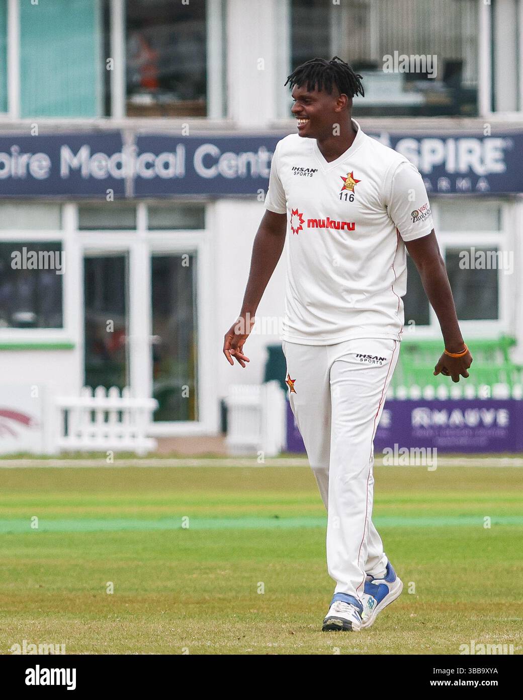 Leicester, UK. 15th May, 2025. #39, Richard Ngavara of Zimbabwe during ...