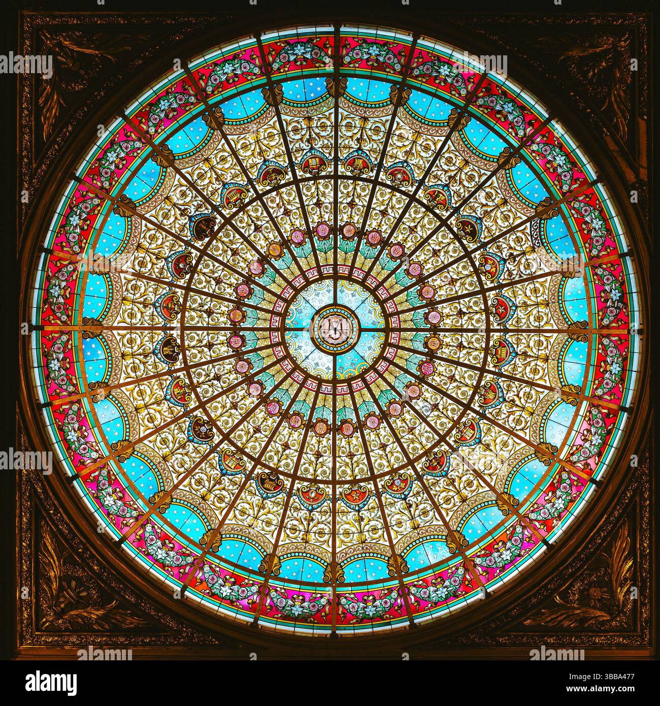 Stained glass at Église Saint-Philippe-du-Roule, Paris, France Stock ...