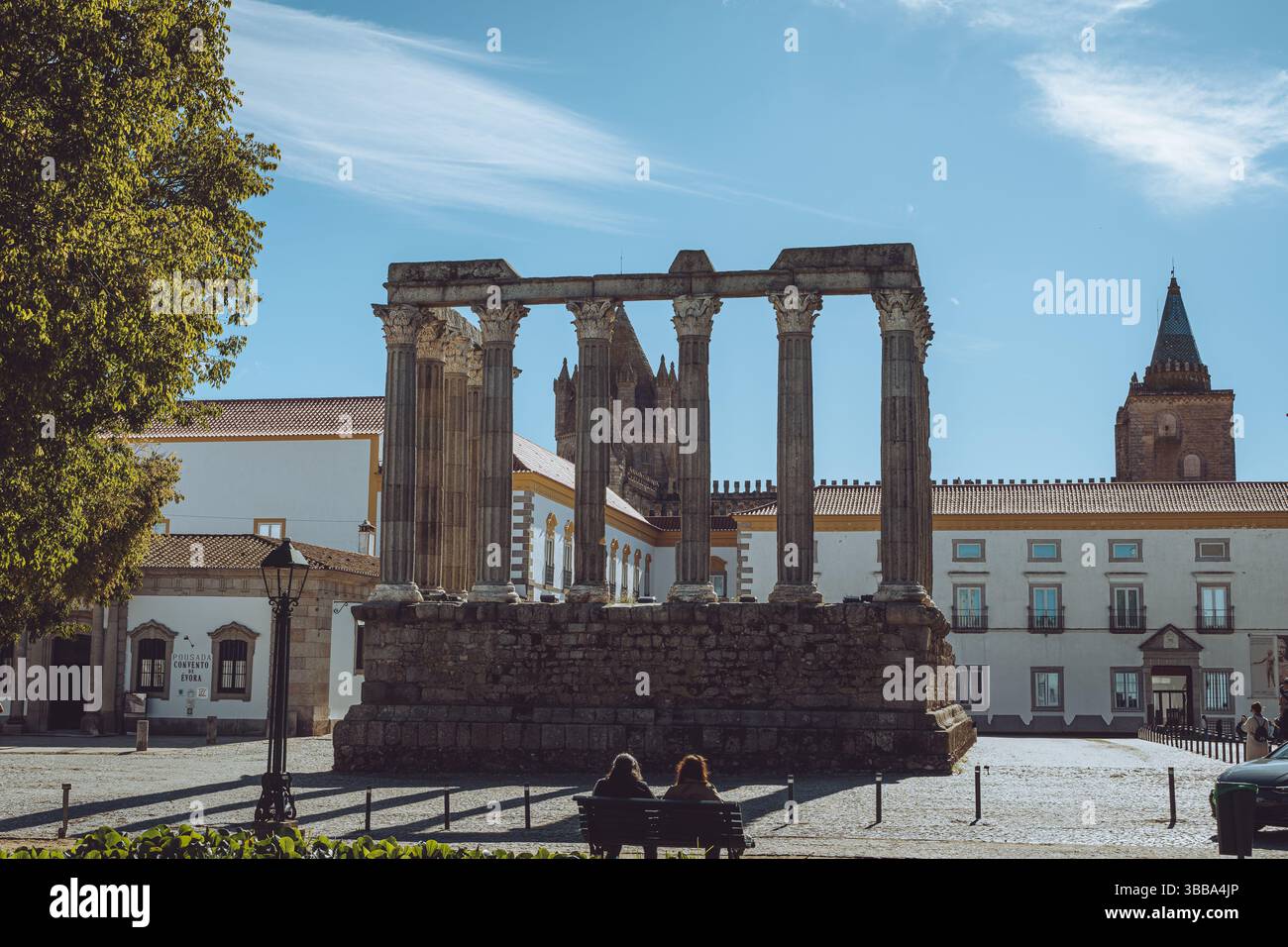 Evora Roman Diana Temple Stock Photo - Alamy