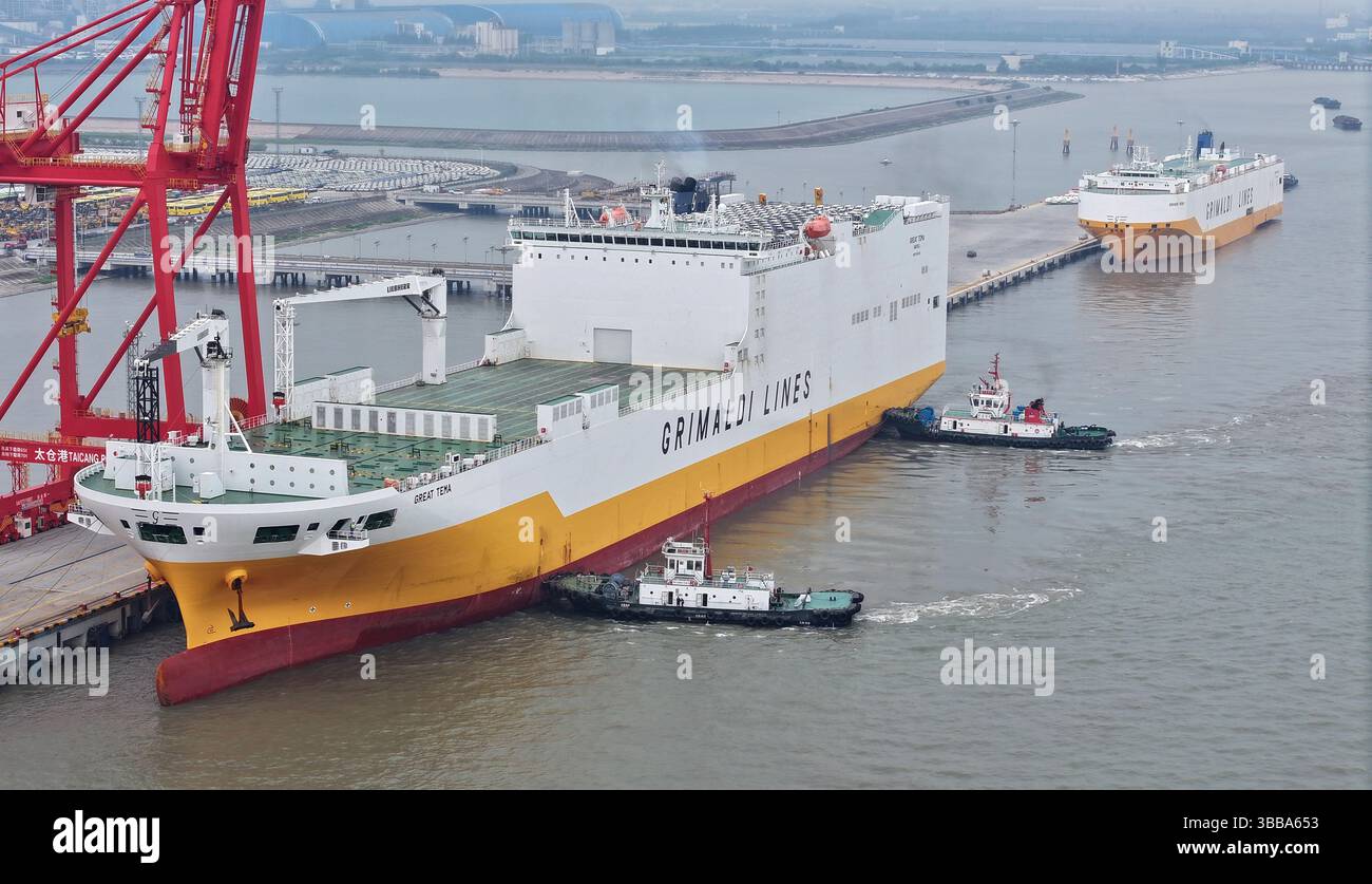 SUZHOU, CHINA - MAY 15, 2025 - The 249-meter-long multi-purpose ro-RO ...