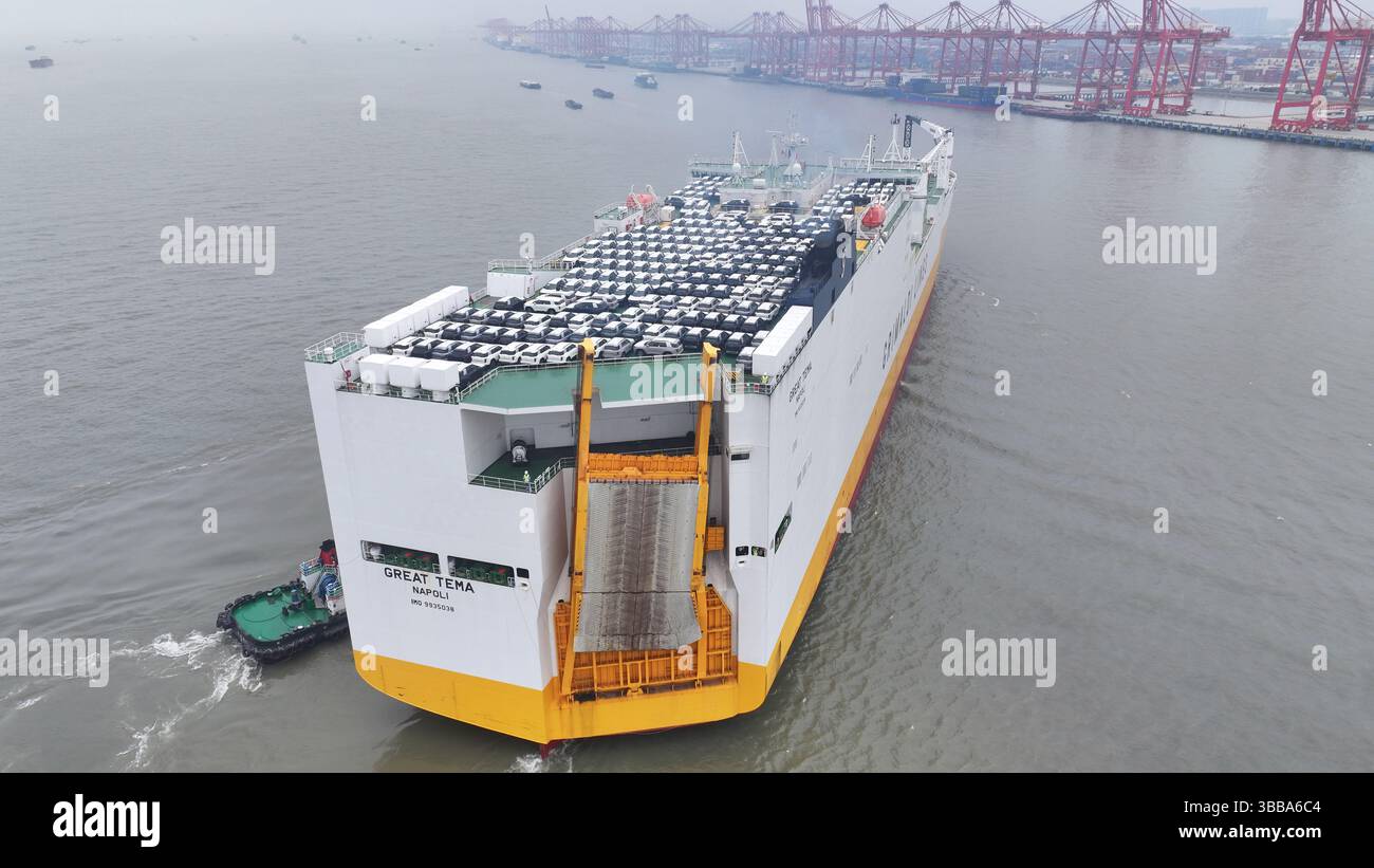 SUZHOU, CHINA - MAY 15, 2025 - The 249-meter-long multi-purpose ro-RO ...