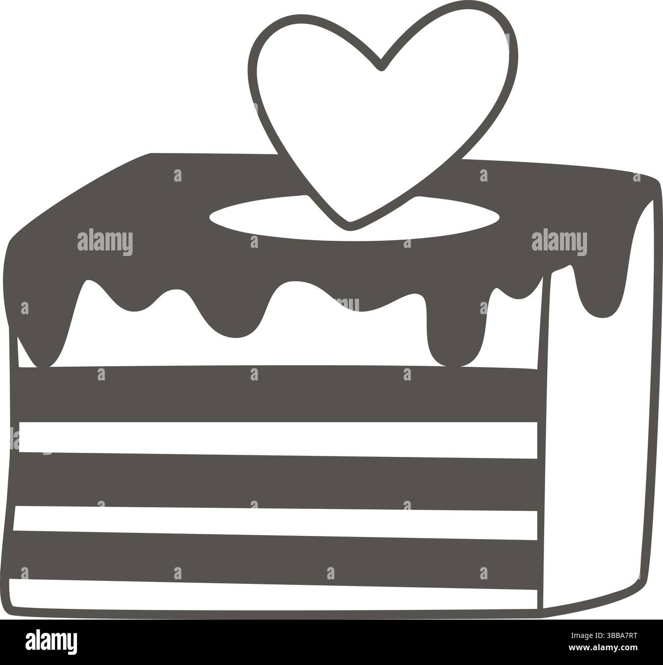 Sweet simplicity white heart Stock Vector Images - Alamy