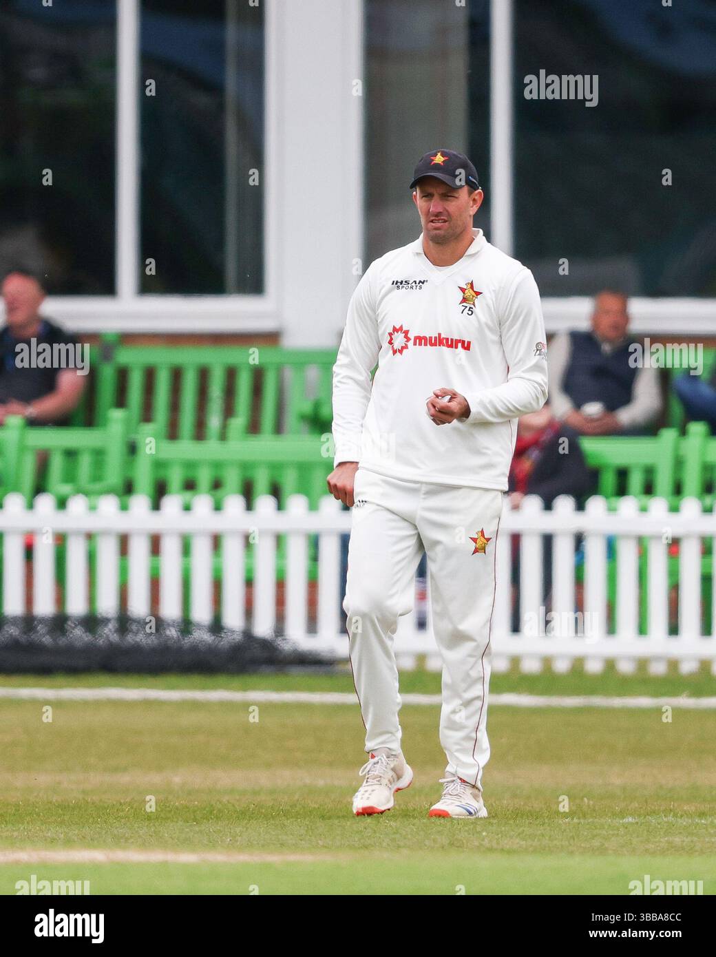 Leicester, UK. 15th May, 2025. #77, Craig Ervine of Zimbabwe during the ...