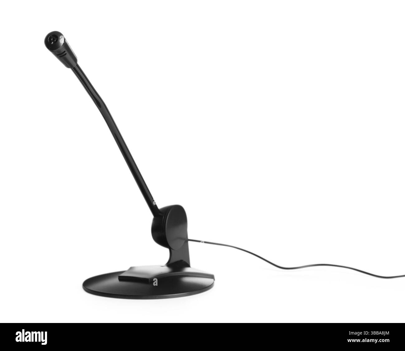 One microphone on white background. Professional audio equipment Stock ...