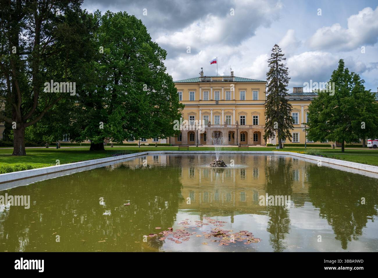 Pulawy, Poland 08 May 2025 exterior of baroque Czartoryski palace, now ...