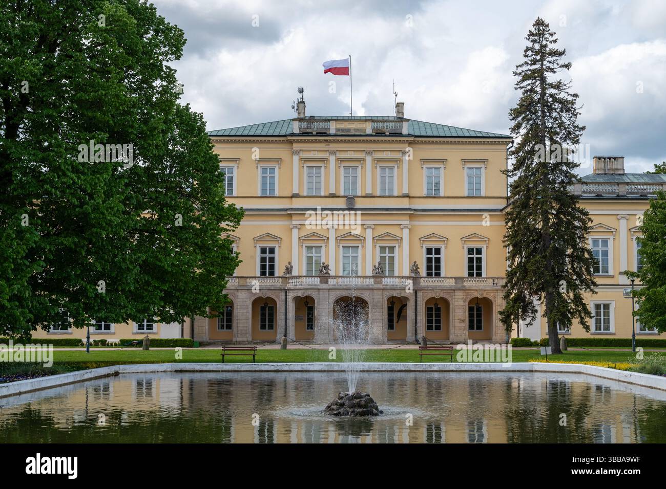 Pulawy, Poland 08 May 2025 exterior of baroque Czartoryski palace, now ...