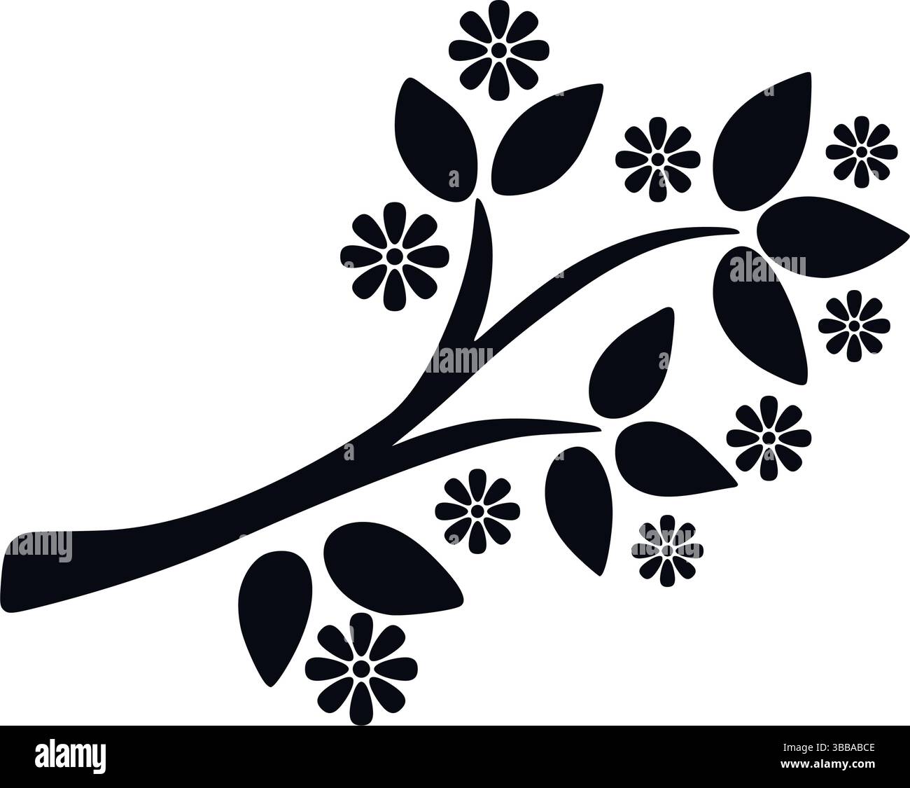Cherry apricot tree Stock Vector Images - Alamy
