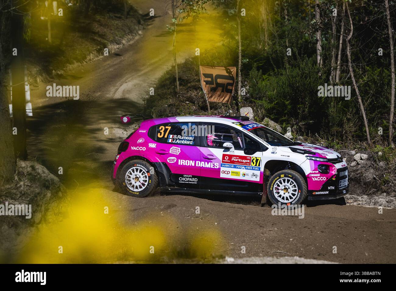 37 Sarah RUMEAU, Julie AMBLARD, Citroen C3 Rally2, action during the ...