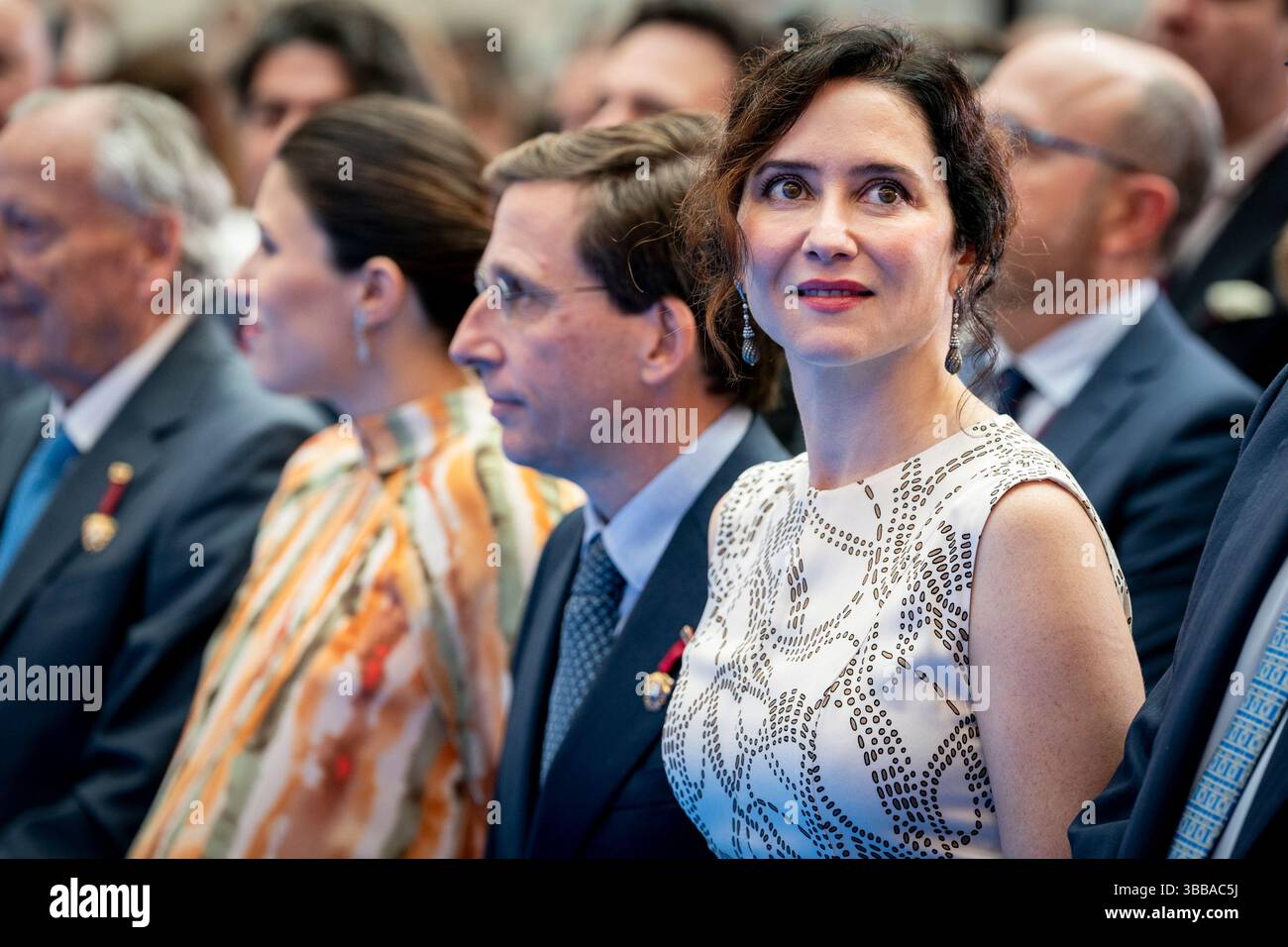 The President of the Community of Madrid, Isabel Díaz Ayuso, during the ...