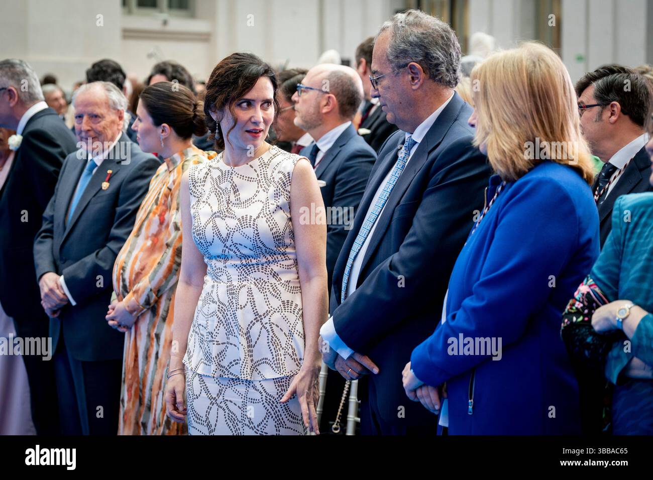 The President of the Community of Madrid, Isabel Díaz Ayuso, during the ...