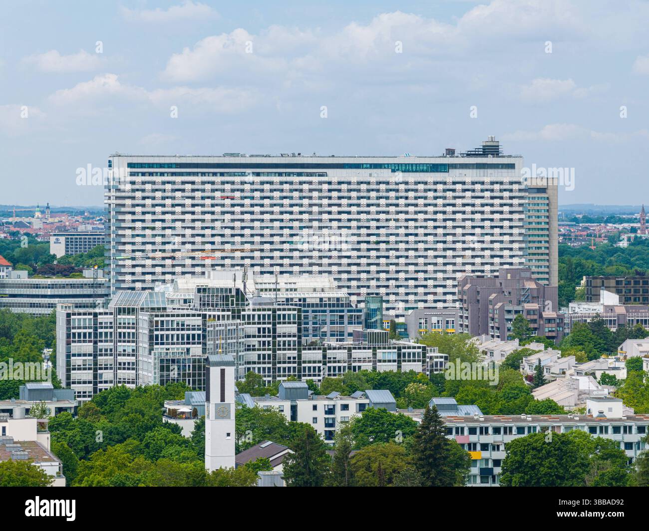 MUNICH, GERMANY - MAI 15, 2025: The Arabella Building, Housing The ...