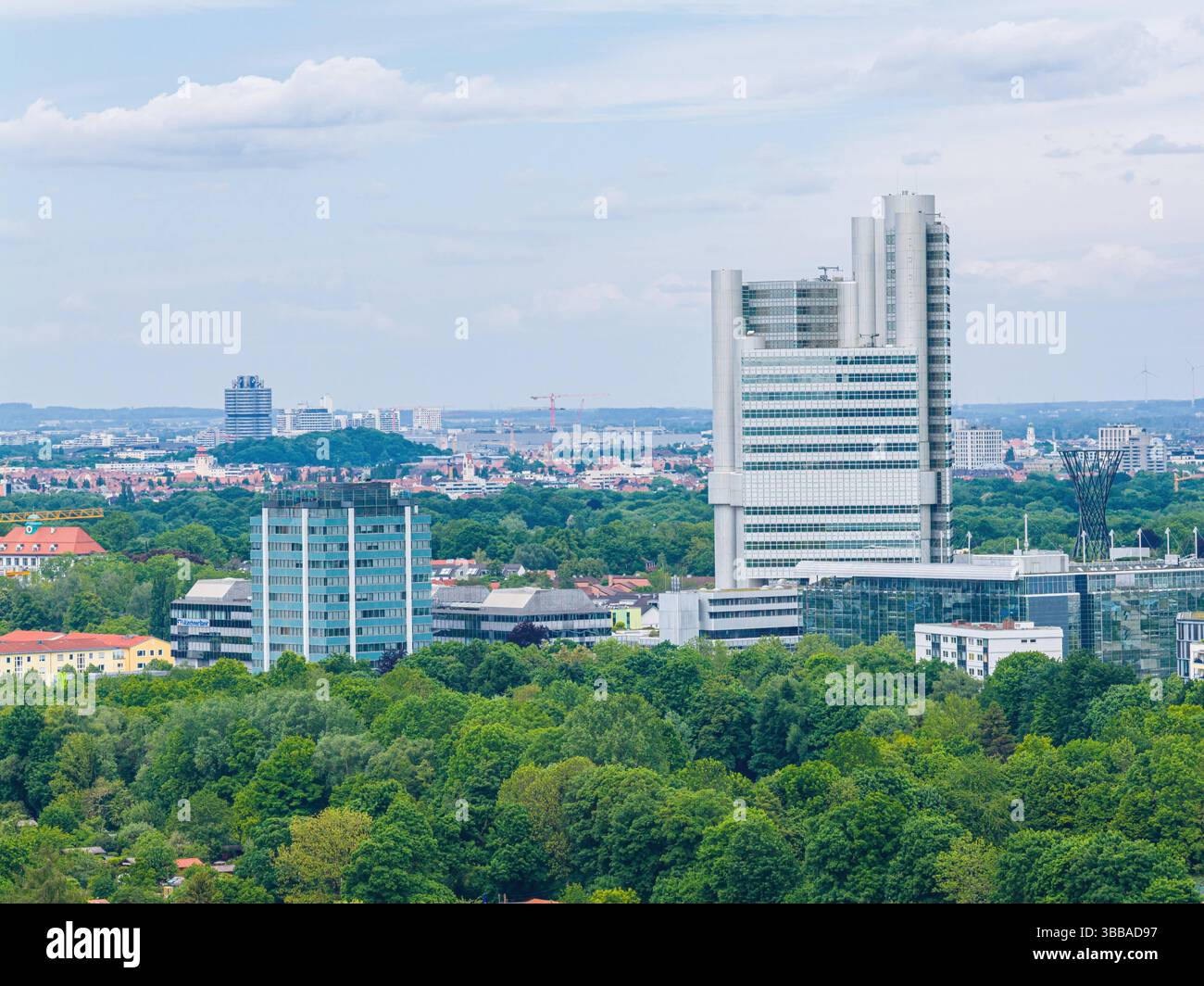 MUNICH, GERMANY - MAY 15, 2025, HVB-Tower Unicredit Group in Munich ...