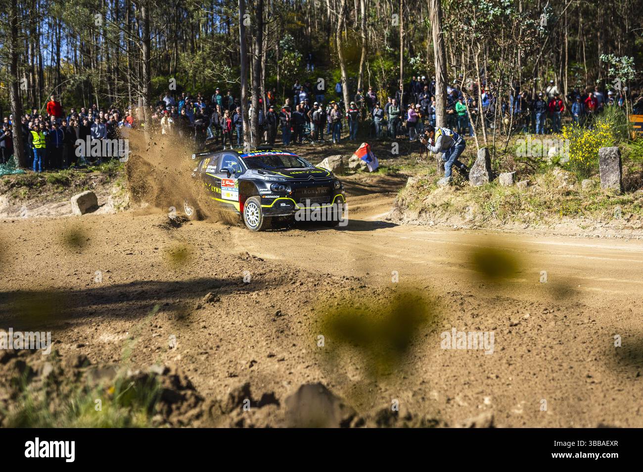 32 Pablo SARRAZIN, Geoffrey COMBE, Citroen C3 Rally2, action during the ...