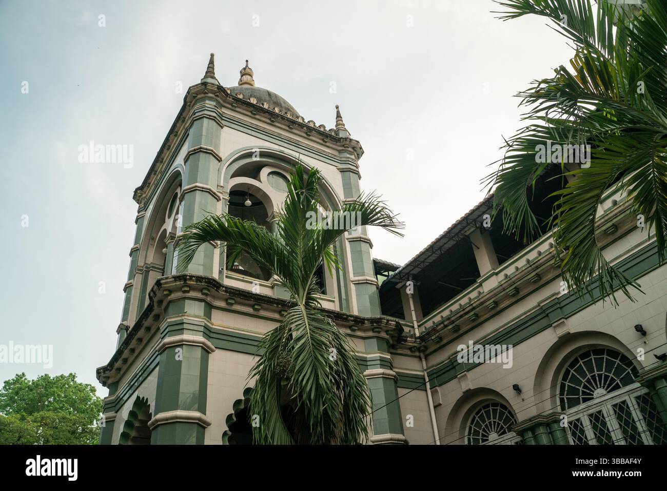 Yangon, Myanmar - 6 April, 2025: The Surti Sunni Jamah Mosque, a ...