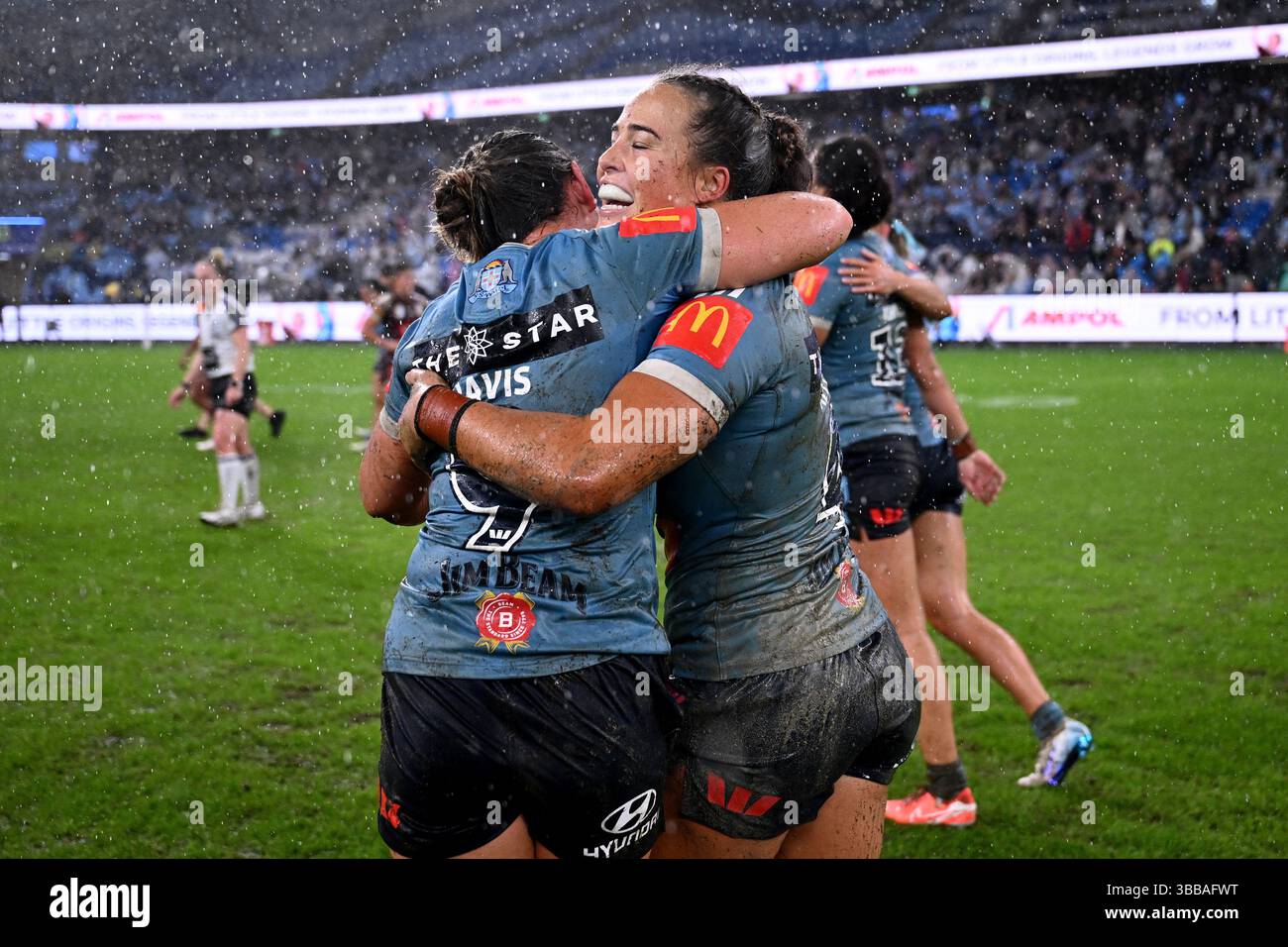 Sydney, Australia. 15th May, 2025. Keeley Davis (left) and Isabelle ...
