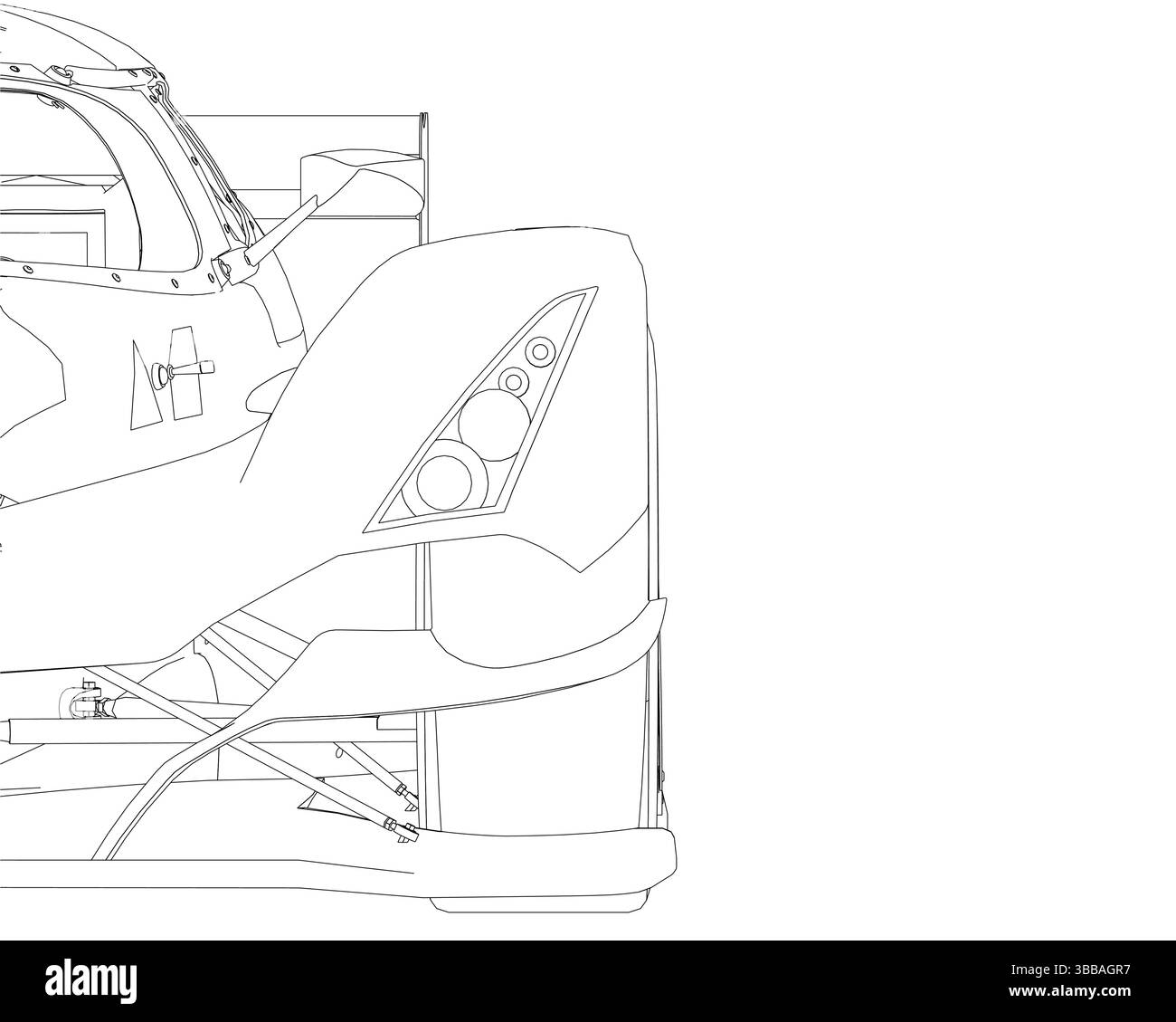 Car contour Black and White Stock Photos & Images - Alamy