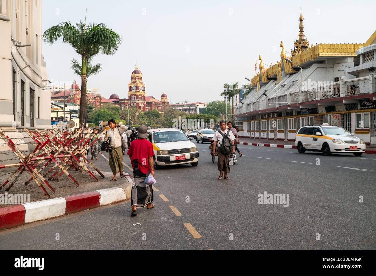 Yangon, Myanmar - 6 April, 2025: The Yangon City Hall, an iconic ...