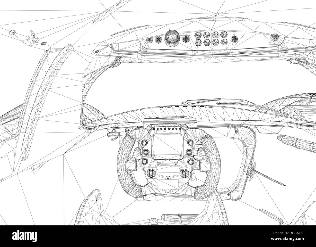 A drawing of a car dashboard with a clock on the left side Stock Vector ...