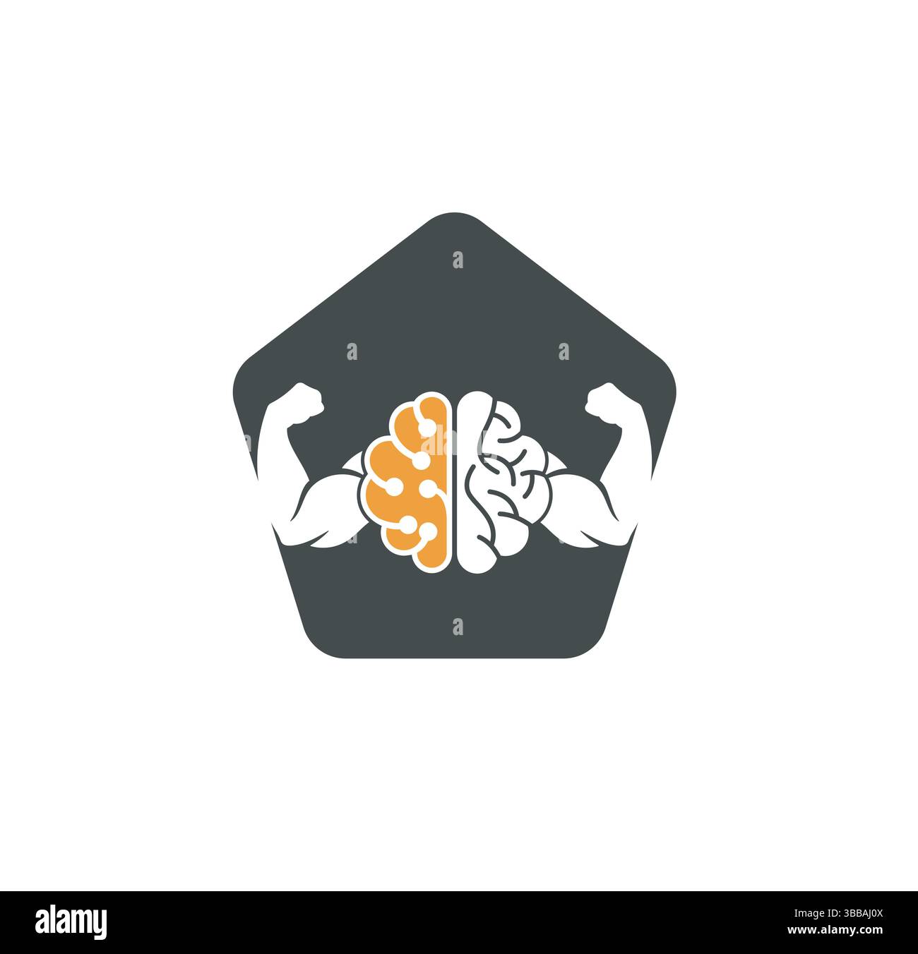 Brain, intellect power logo design Stock Vector Image & Art - Alamy