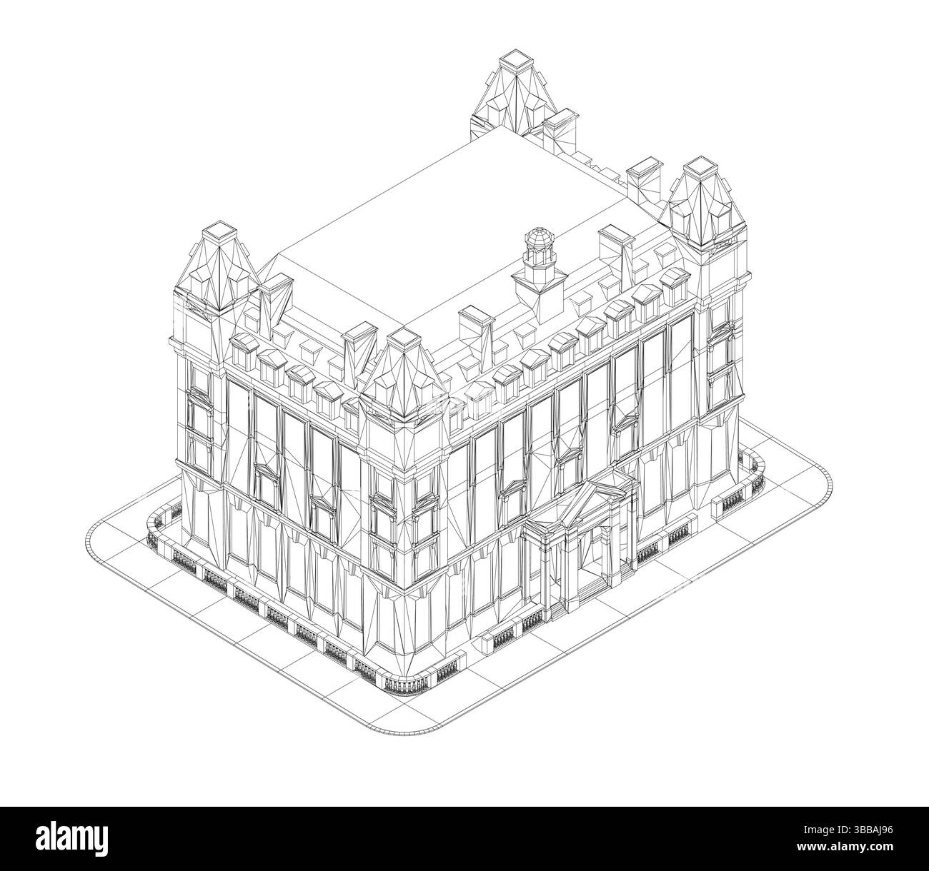 Exterior view roof line Cut Out Stock Images & Pictures - Alamy