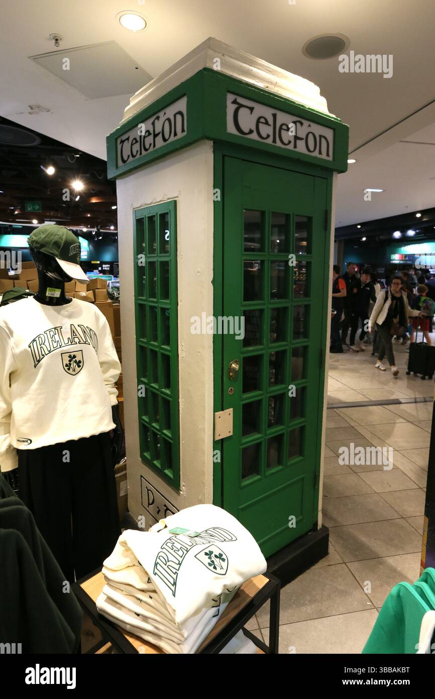 Dublin, Ireland - 17th April 2025 - A vintage retro themed green and ...